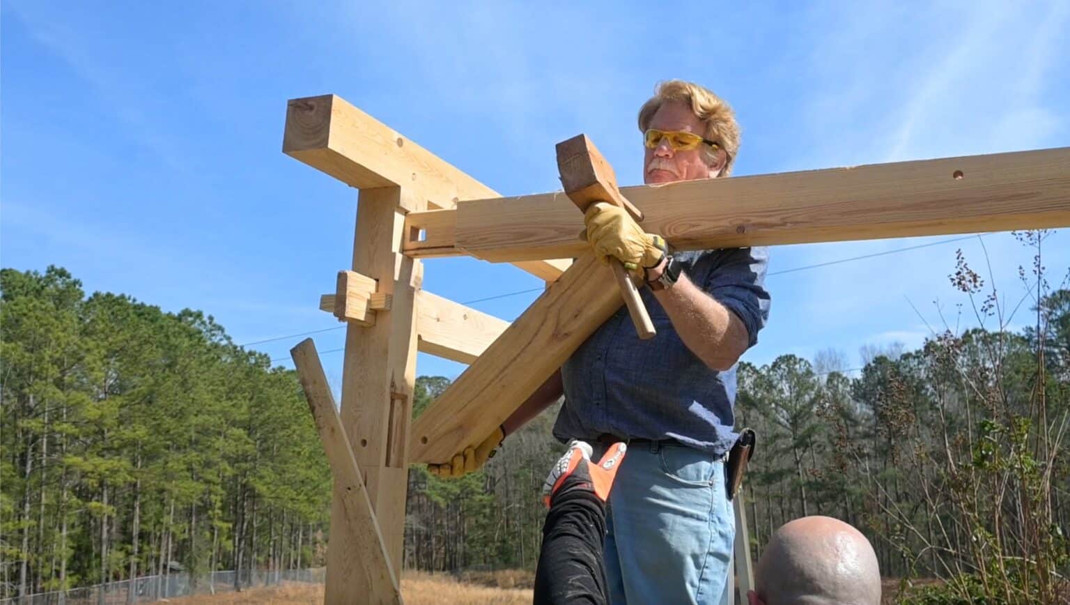 Timber Framing Classes in South Carolina - Together Time Family